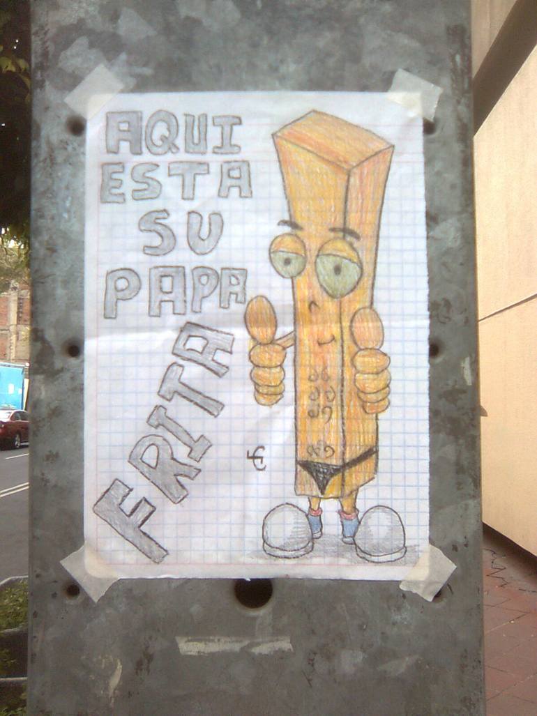 papa frita Drawing by Clemente Garcia | Saatchi Art