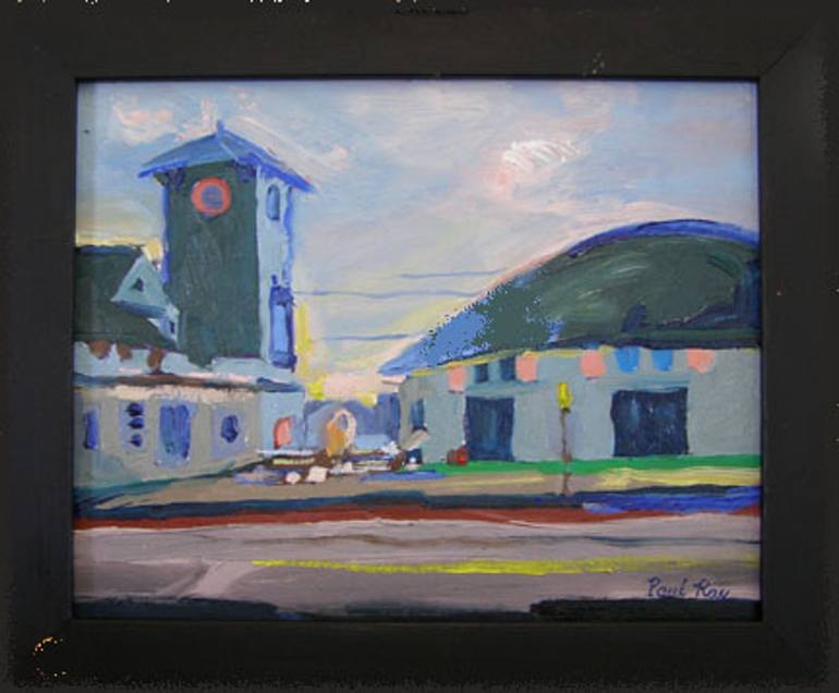 Clock Tower, Old Paragon Park. $125.00 (SOLD) Painting by Paul Ray ...