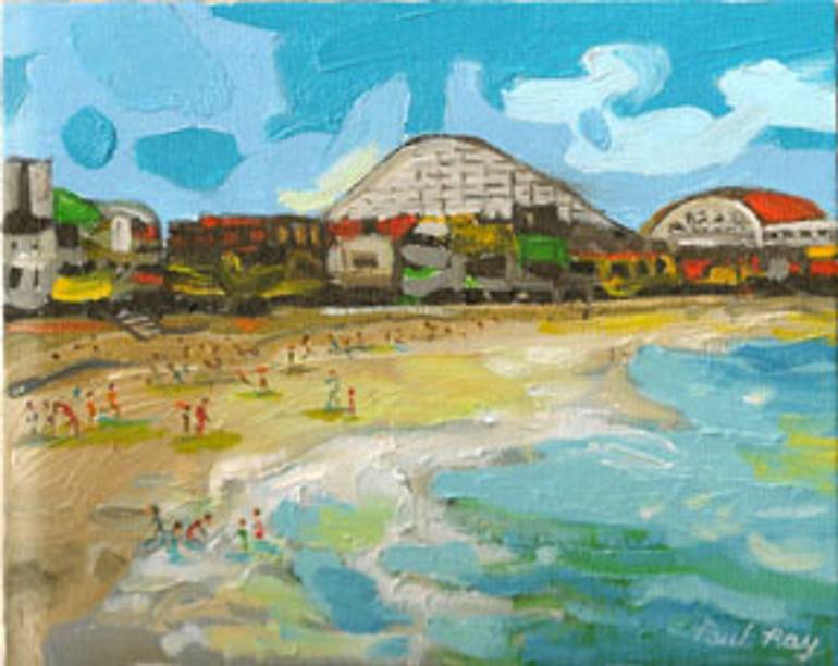 A day at the beach . $55.00 (SOLD) Painting by Paul Ray | Saatchi Art