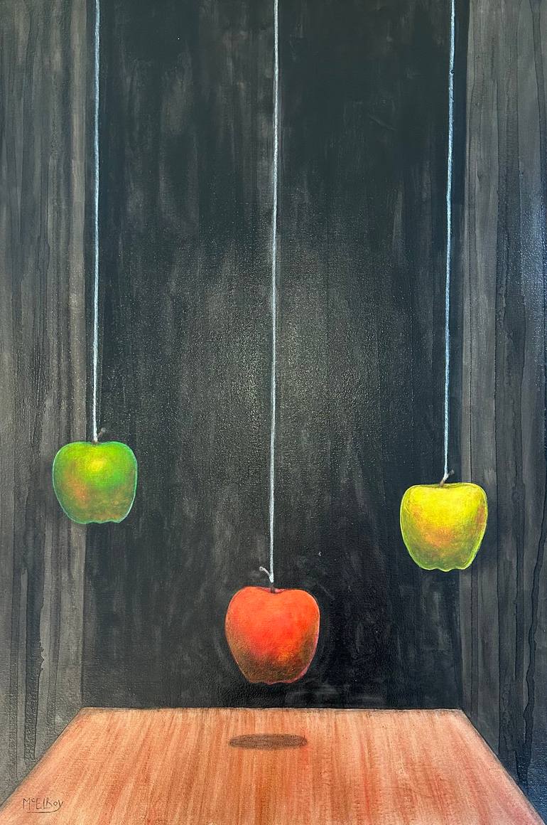 Three Apples Painting by Steve McElroy | Saatchi Art