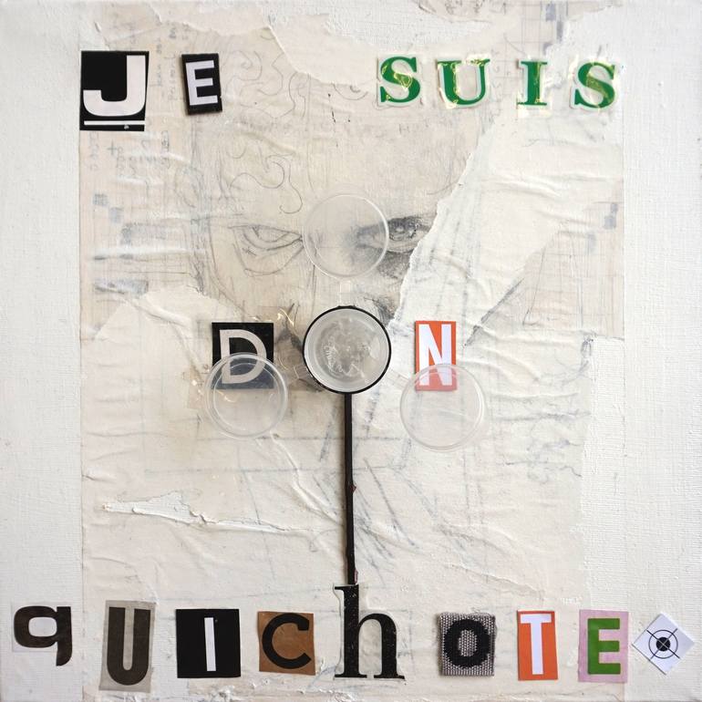 Je Suis Don Quichote (verbal no. 224) Collage by Marit Otto | Saatchi Art