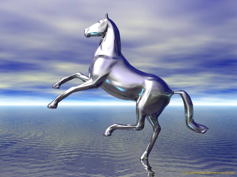 PROTOTYP 3D CAD RISING HORSE Photography by Stahlundfarbe Steelandcolor ...