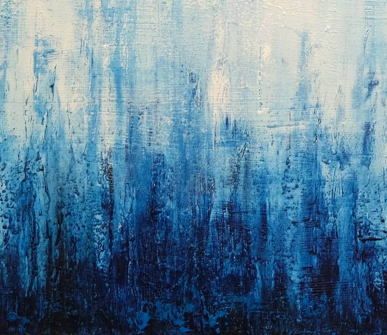 Blue Dreamscape Painting by Behshad Arjomandi | Saatchi Art
