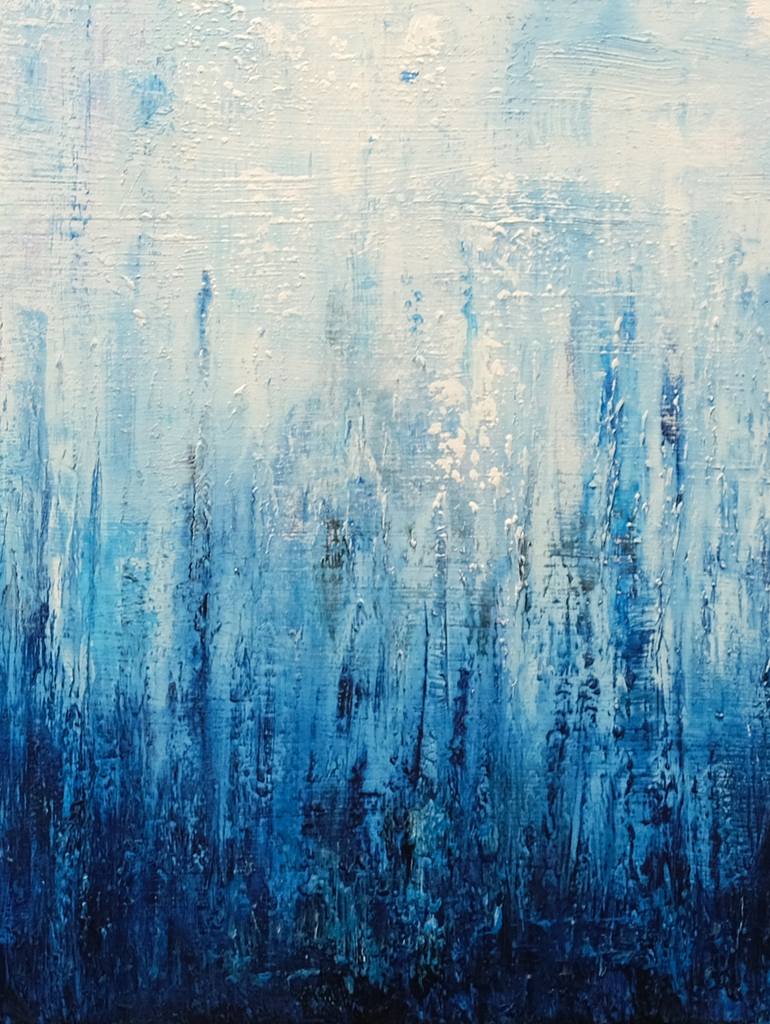 Blue Dreamscape Painting by Behshad Arjomandi | Saatchi Art