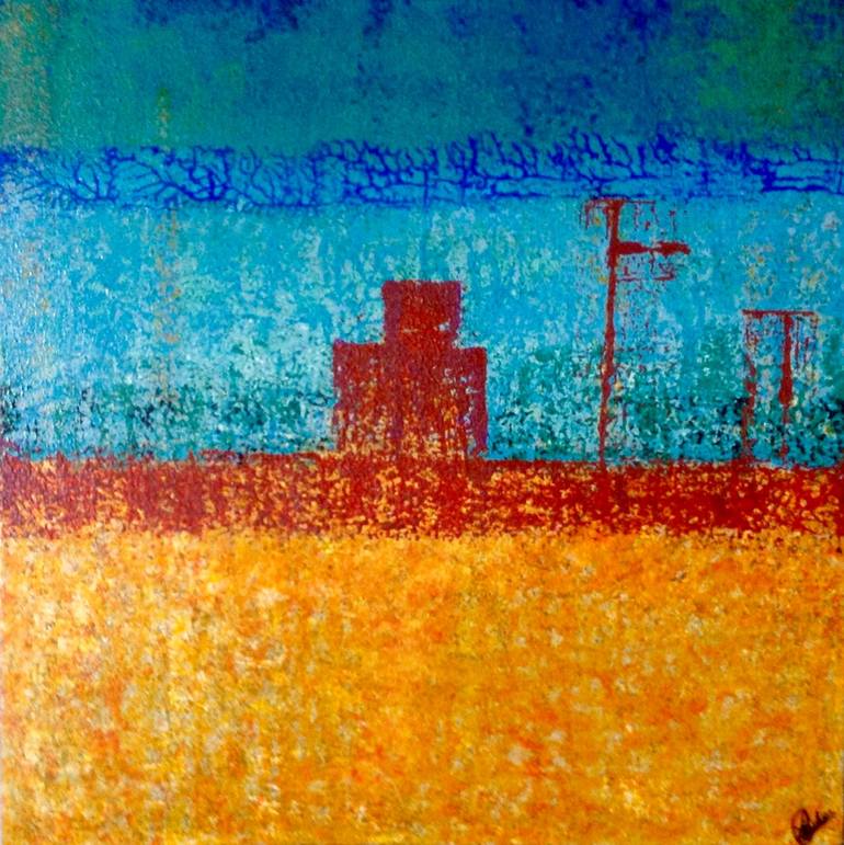 Plant (route I-84) Painting by Laura Lovera | Saatchi Art