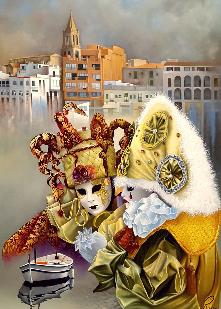 L'ànima del Carnaval - The soul of Carnival Painting by Joan Riera ...