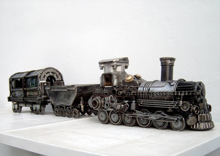 Train Modern Art Sculpture | Sculpture | Modern Art | Home decor | Art ...