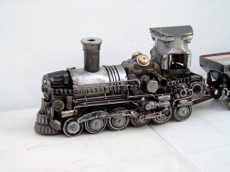 Train Modern Art Sculpture | Sculpture | Modern Art | Home decor | Art ...