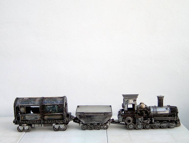 Train Modern Art Sculpture | Sculpture | Modern Art | Home decor | Art ...