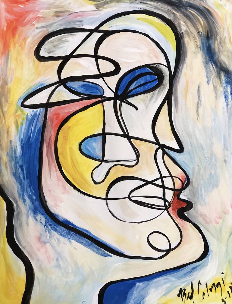 Brain Drain Painting by Belinda Colozzi | Saatchi Art
