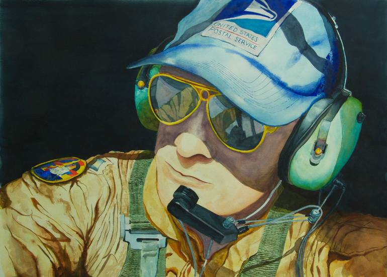 Navy Male Painting by David Kalbach | Saatchi Art