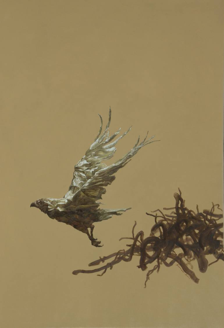 Leaving the nest Painting by Simao Huang | Saatchi Art