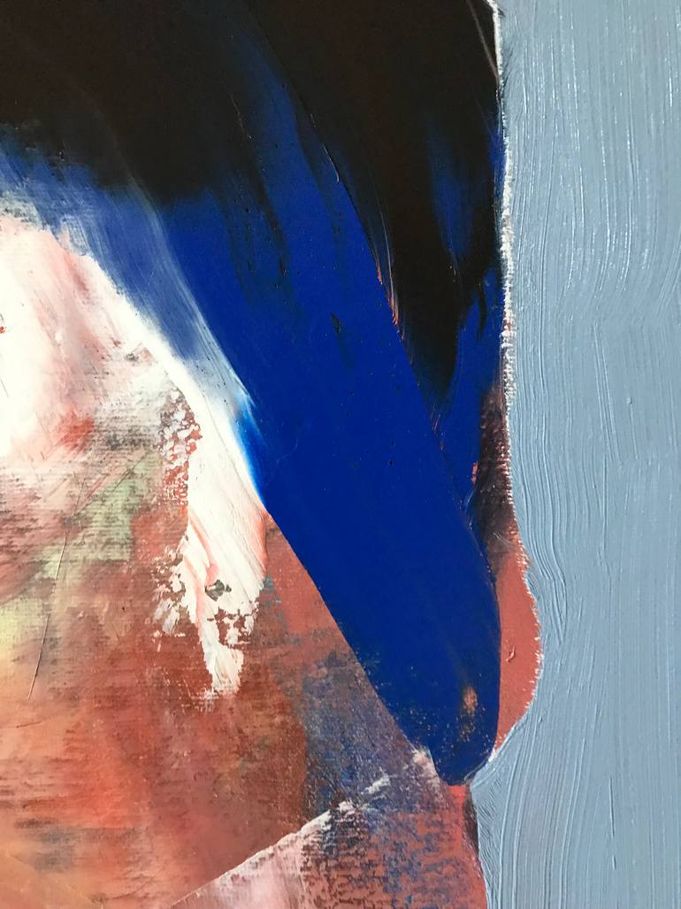 Man In Doubt Painting by János Huszti | Saatchi Art