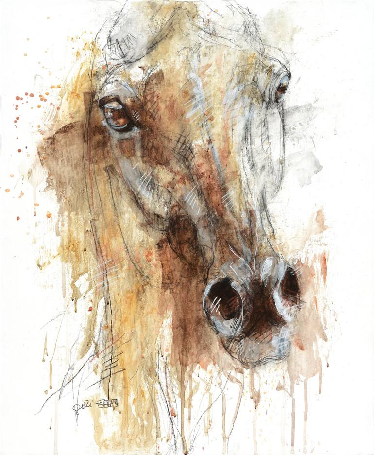 Face to Face 74t Painting by Benedicte Gele | Saatchi Art