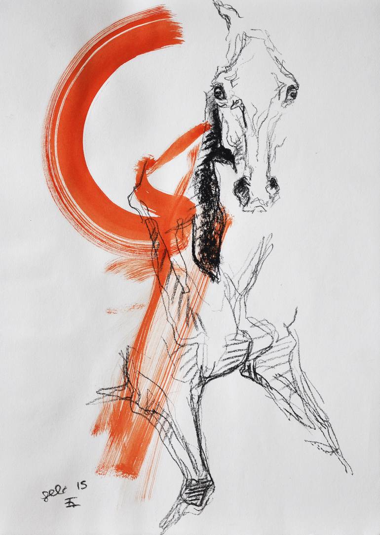 Equine Nude 13t Drawing by Benedicte Gele | Saatchi Art