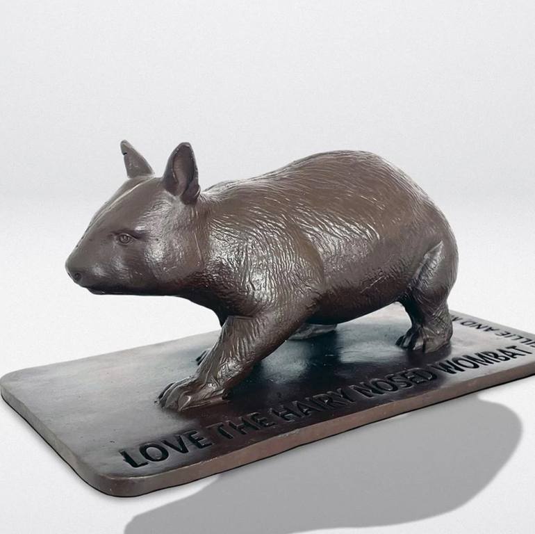 Love The Hairy Nosed Wombat (pocket) Sculpture by Gillie and Marc ...