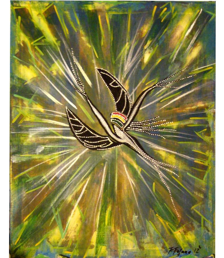 Angel Painting by fanta fofana | Saatchi Art