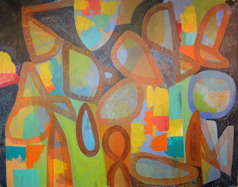 Mound Builder's Holiday Painting by Hal Mayforth | Saatchi Art