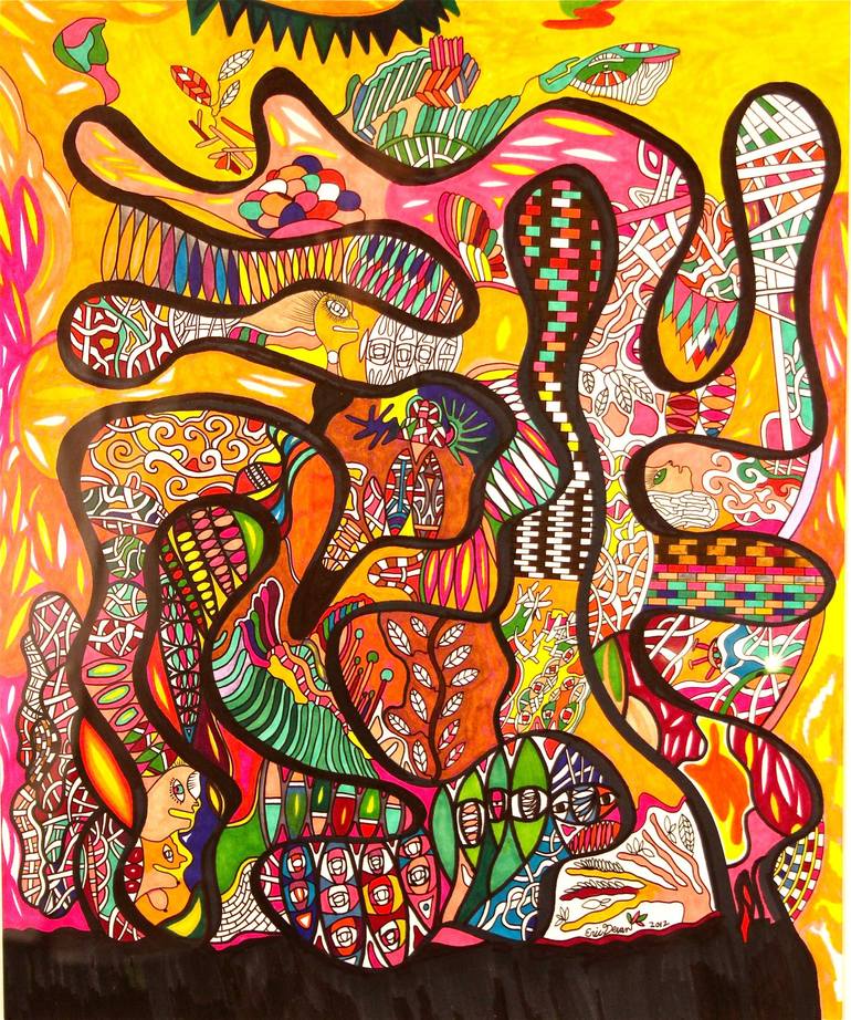 labyrinth Painting by Eric Devan | Saatchi Art