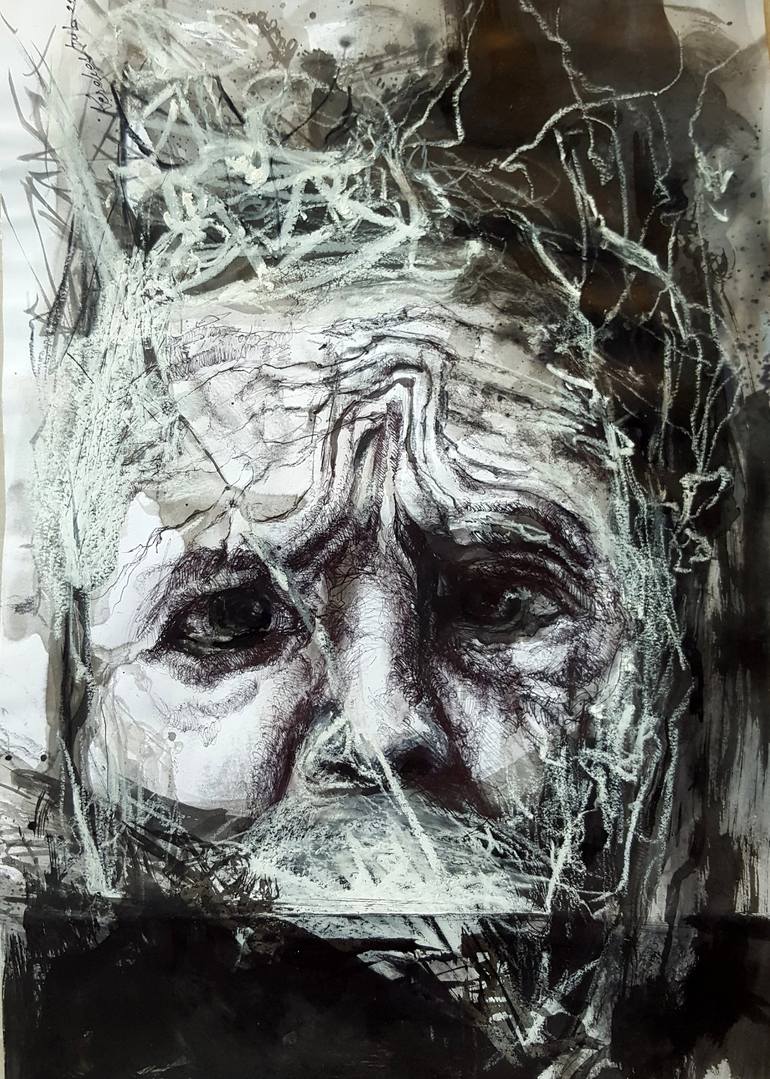 Dehumanized Drawing by Anita Kerekes | Saatchi Art