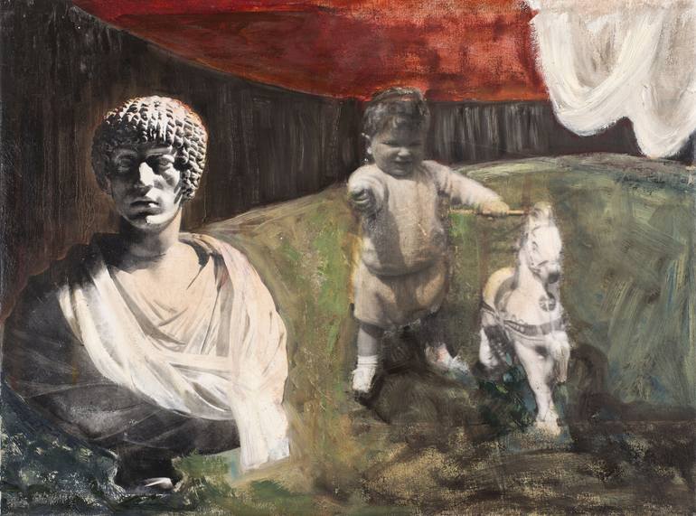 Memory wall rome series Painting by Mary Desmond | Saatchi Art