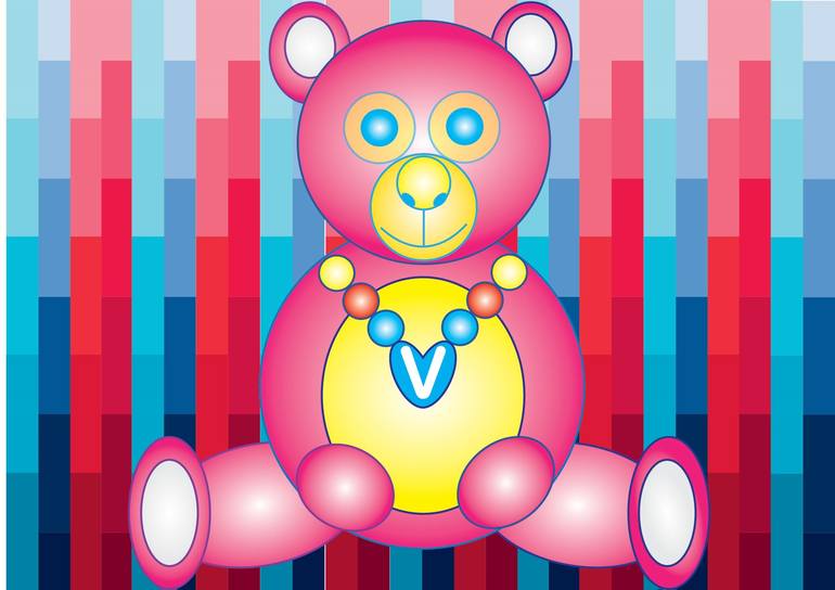 V Bears - A3 Limited Edition Print Digital by Vincent Artist | Saatchi Art