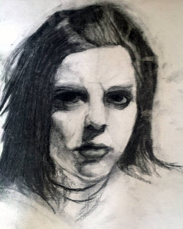 Amy By Daniel Goddard Drawing by Danny Goddard | Saatchi Art