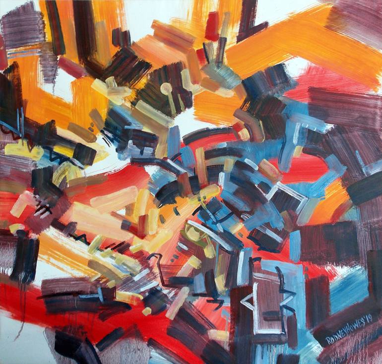 Full Swing The. Painting by Rodney Howes | Saatchi Art