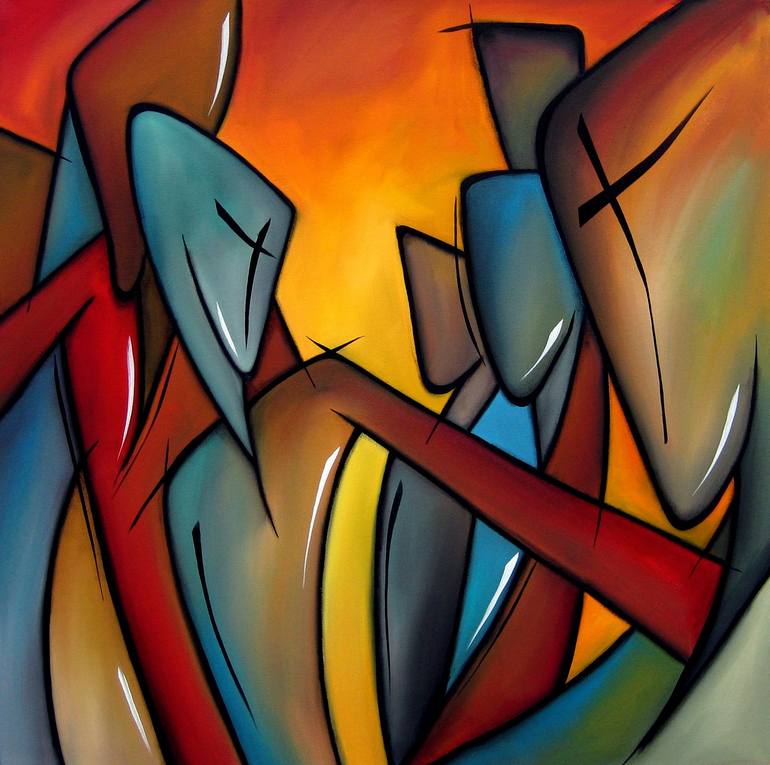 Face Off by Fidostudio Painting by Thomas Fedro | Saatchi Art