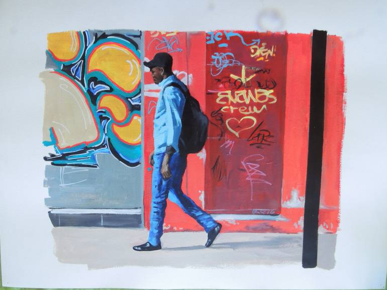 street walker 1 Painting by Raul Pizarro | Saatchi Art