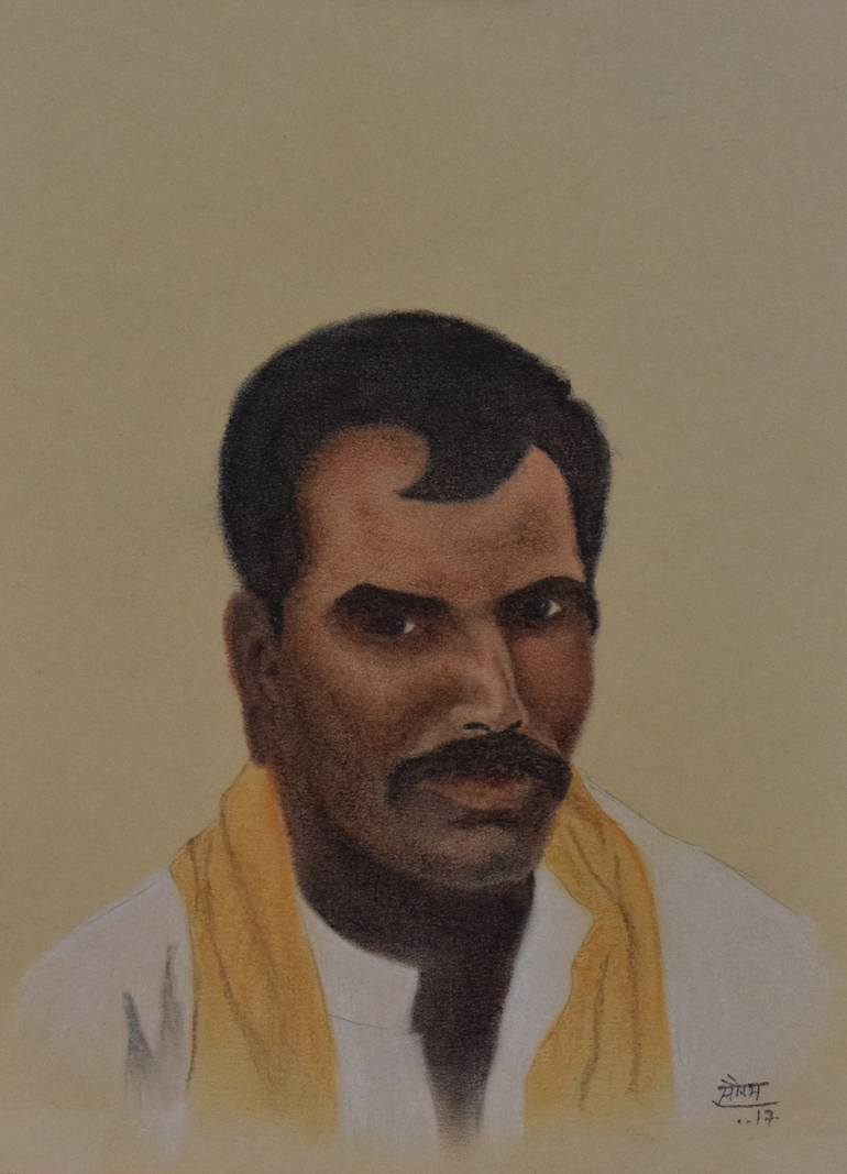 Indian Portrait 4 Painting by Saurabh Jathar | Saatchi Art