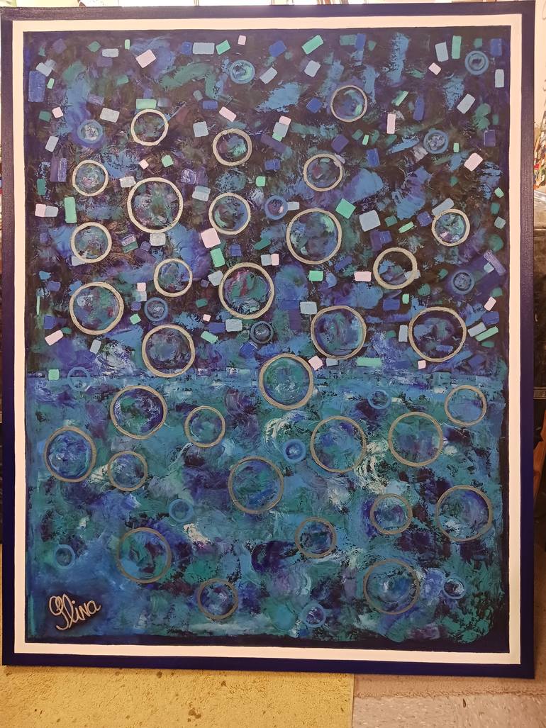 WATER PODS Painting by Esther Glina Montagner | Saatchi Art