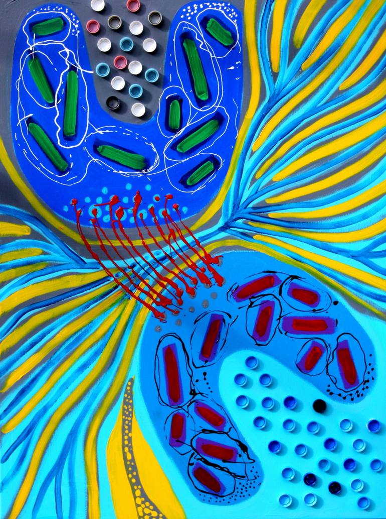 synaptic defragmentation Painting by Pawel Zakrzewski | Saatchi Art