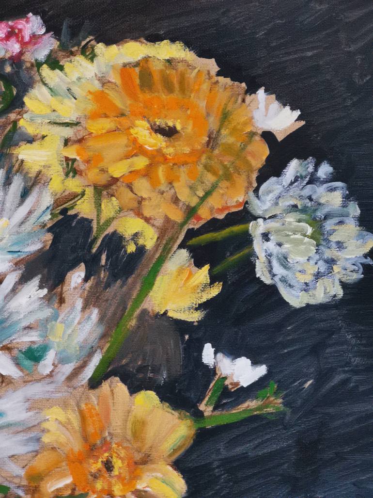 Flowers from friends 2024 Painting by Victoria Milner | Saatchi Art