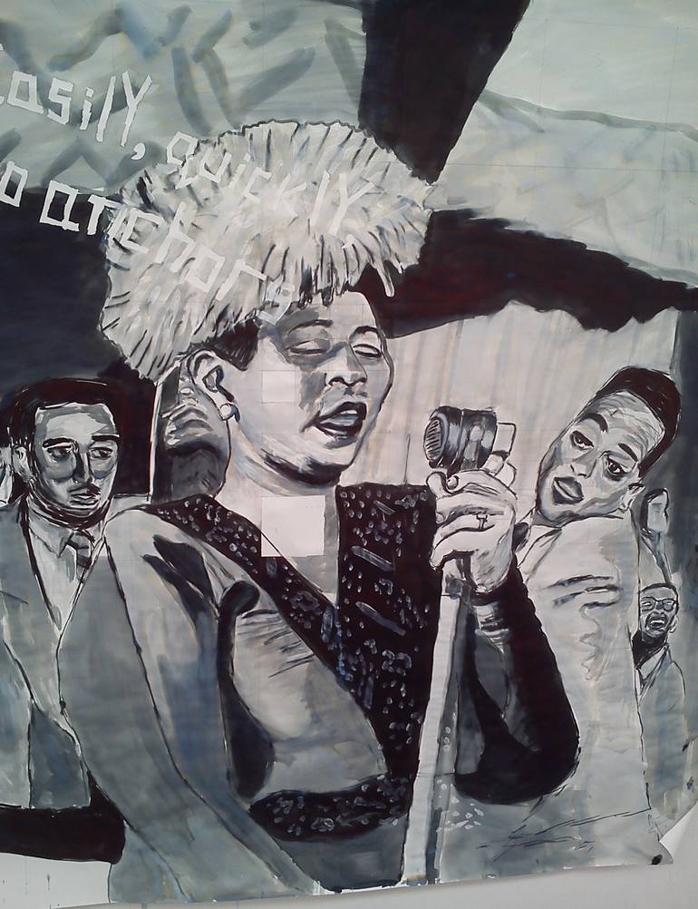 Ella with fragmented poetry Drawing by victoria milner | Saatchi Art