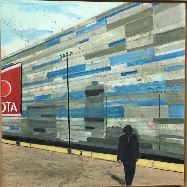 Downtown Marriott Painting by Stuart Marcus | Saatchi Art