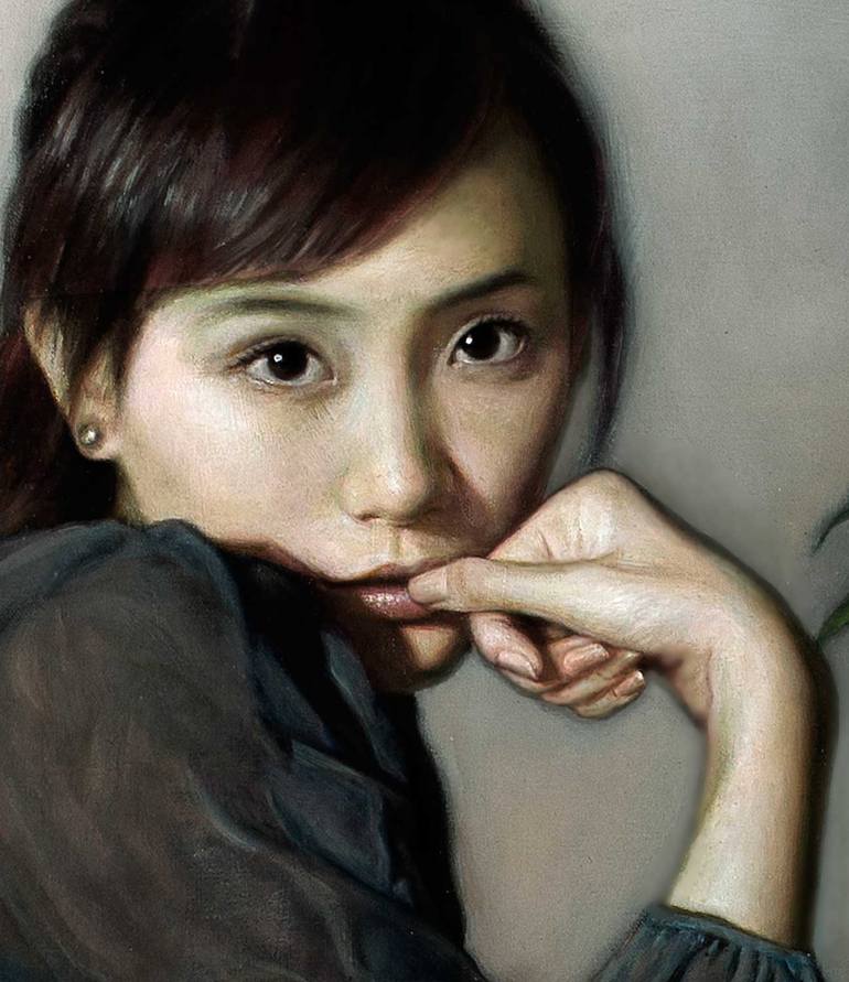 憧憬(局部) 余小仪(儀)作 Painting by Xiao Yi Yu | Saatchi Art