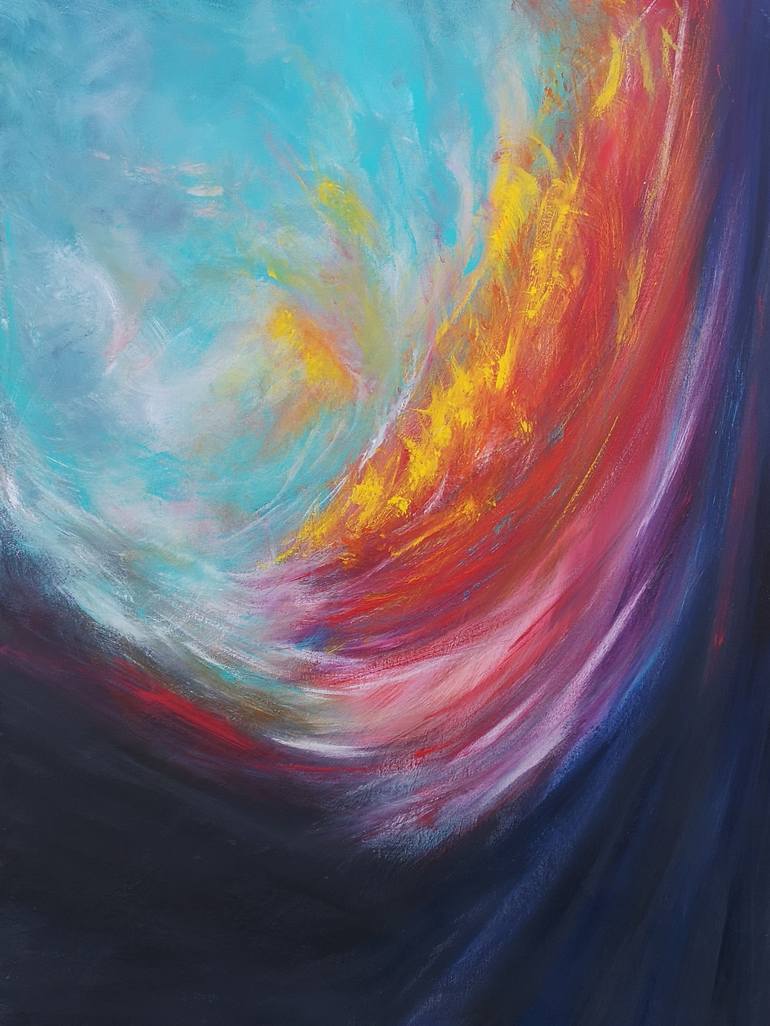 Strength From Within - Large, Energetic, Emotional Painting by Mel ...