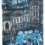 The City beyond The Trees -1 Painting by Yellon Ran Huang ARWS ...