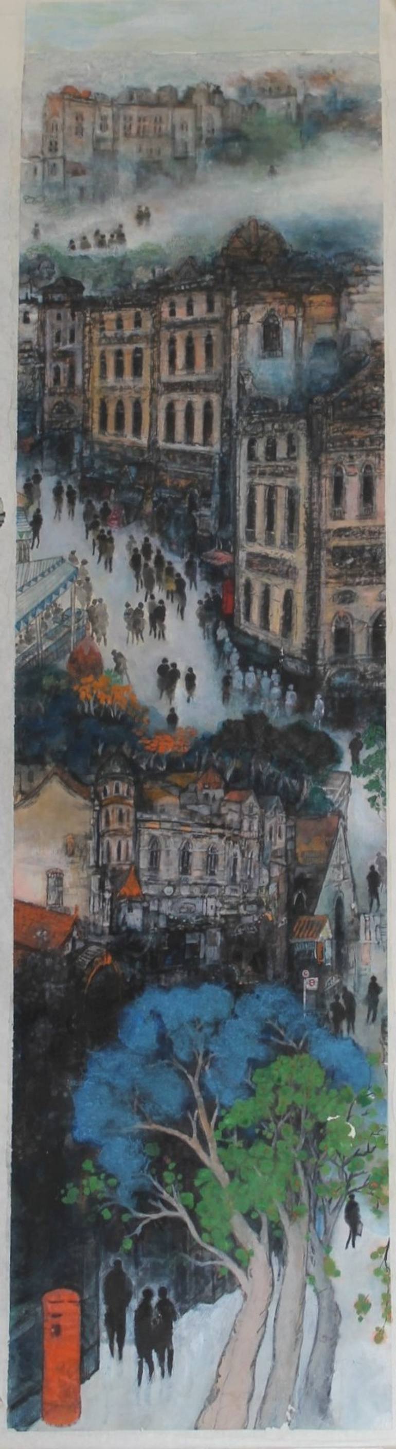 The City beyond The Trees - 6 Painting by Yellon Ran Huang ARWS ...