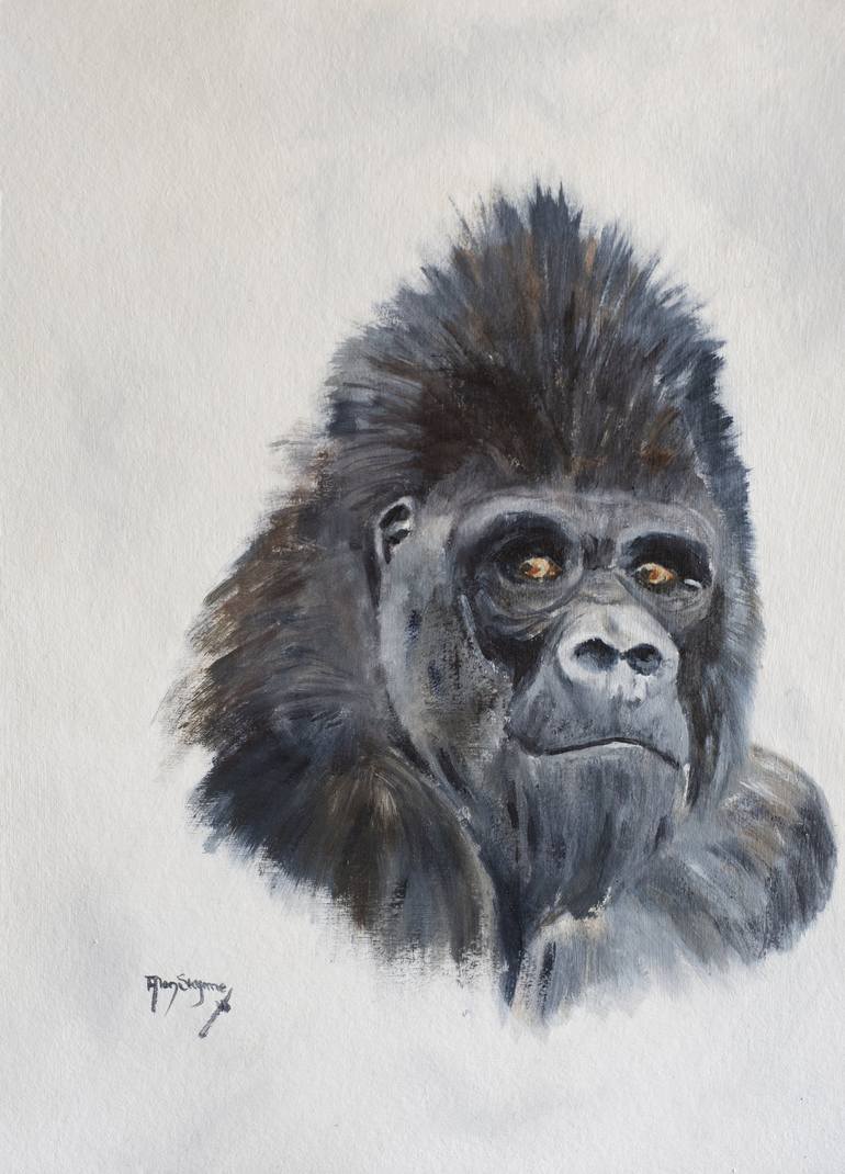 Portrait of Nasibu (asg-00487) Painting by Alan S Skyrme | Saatchi Art