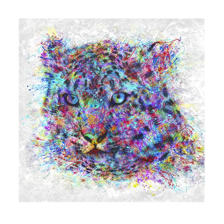 The Leopard - Limited Edition Painting by Liz Ravn | Saatchi Art