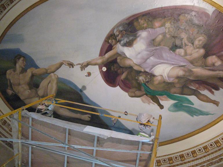 The Creation of Adam Painting by Stere G Grant | Saatchi Art