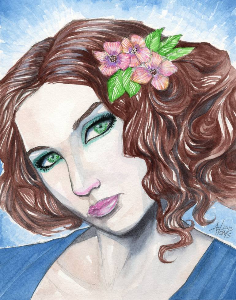 Violet Flowers Painting by James Adams | Saatchi Art