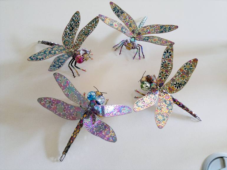 Installation Of Four Dragon Flies Installation by Georgi Andreev ...