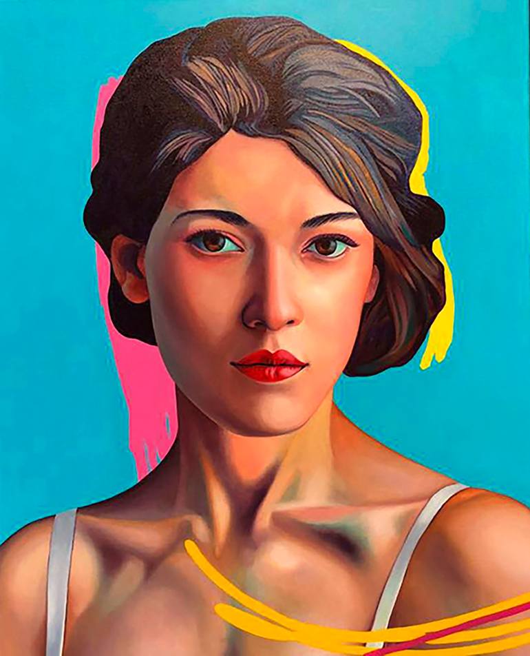 Series “Bluebeard” Woman Portrait Painting by Nina Pery | Saatchi Art