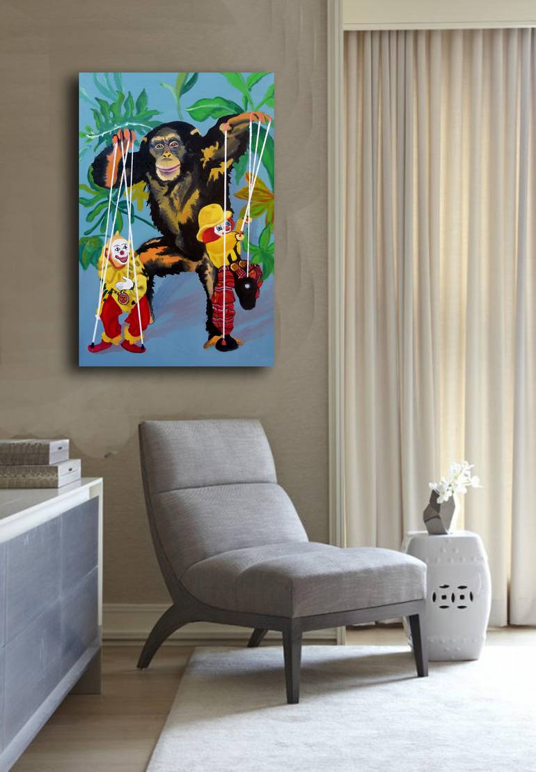 monkey Painting by Soso Kumsiashvili | Saatchi Art