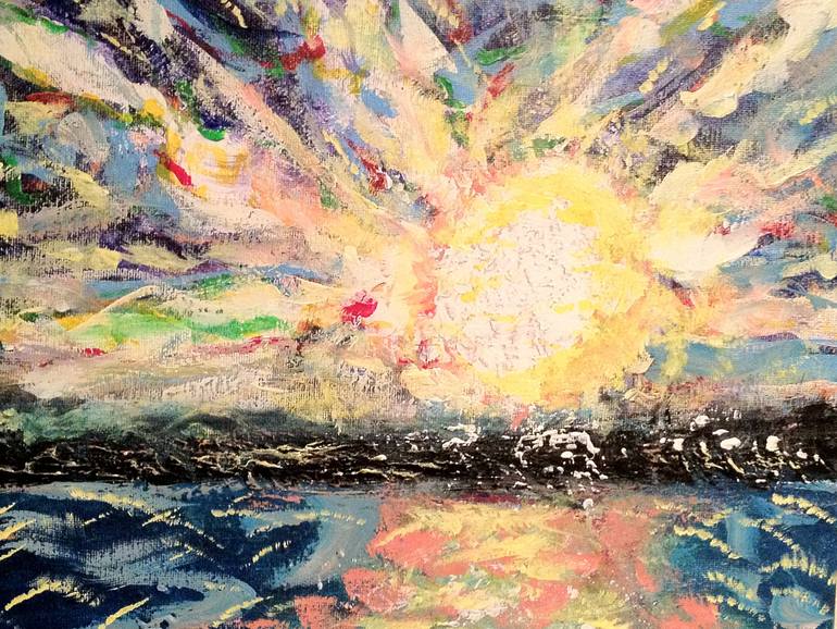 Guana Sunset #3 Painting by Peter Nye | Saatchi Art