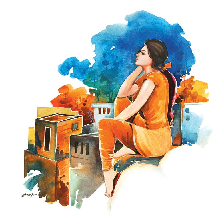 The Eternal Faith- Devotional art Painting by Artist Gurdish Pannu | Saatchi Art