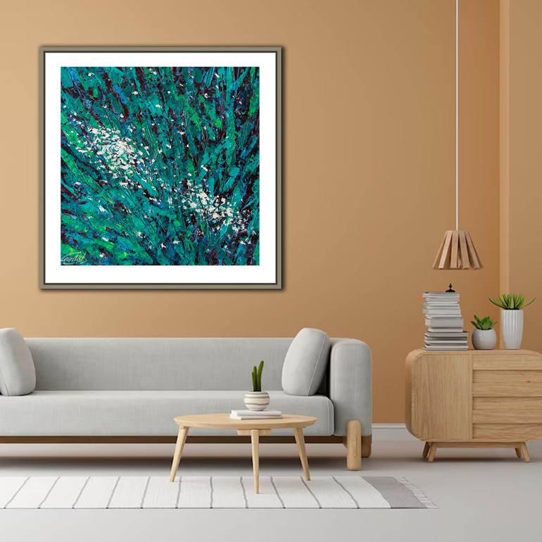 Blooming Flowers Painting by Artist Gurdish Pannu | Saatchi Art